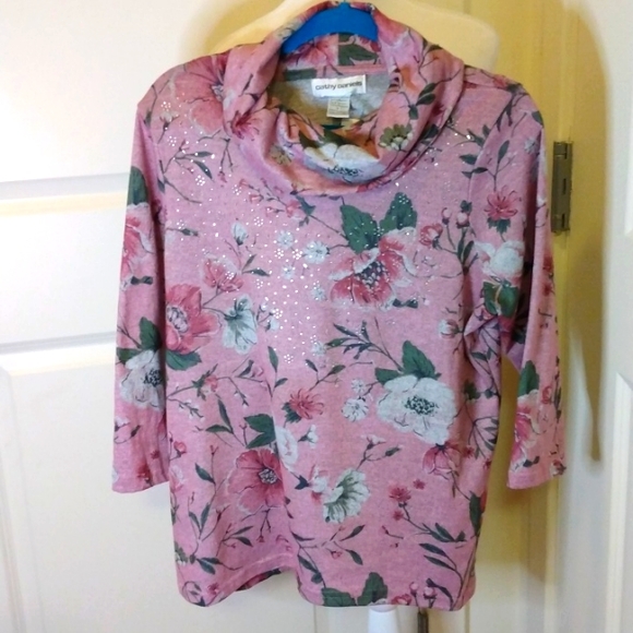 Cathy Daniels | Tops | Cathy Daniels Size L Cowl Neck Polystretch Tunic ...